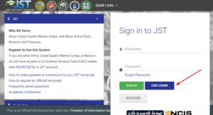 JST Army Login - Joint Service Transcript - Army JST Request